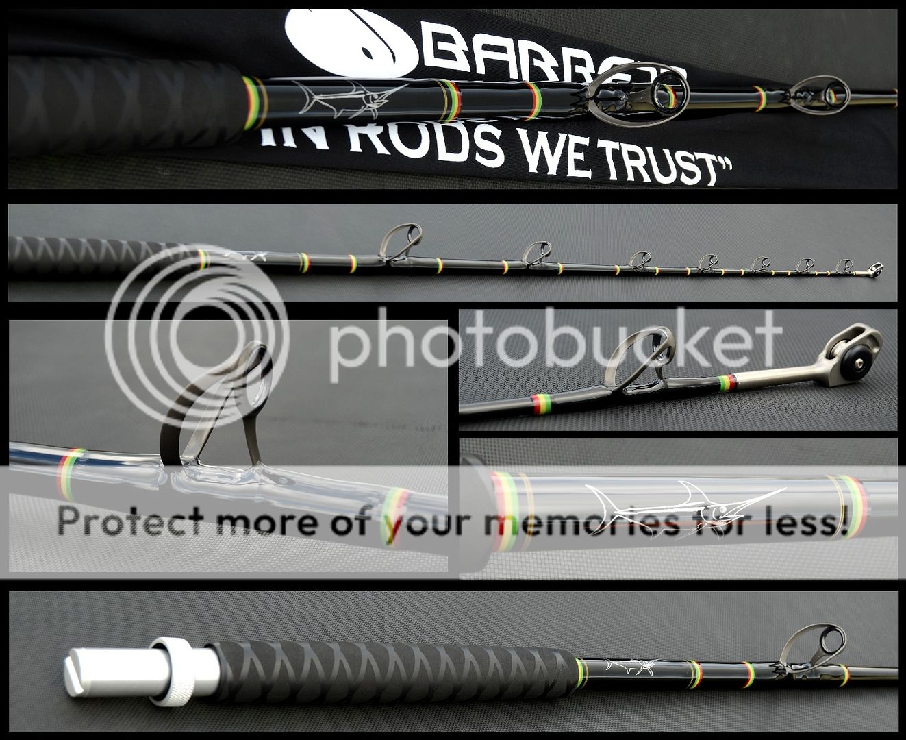 8ft daytime rasta swordfishing rod | Bloodydecks