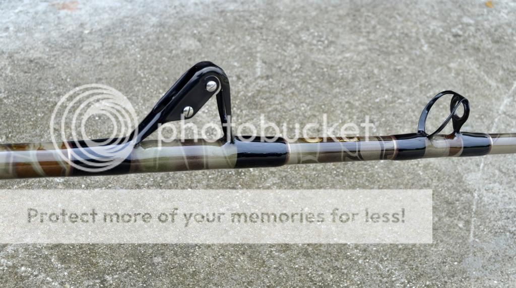 hydro dipped camo shark rod | Bloodydecks