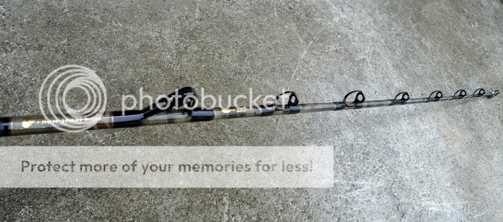 hydro dipped camo shark rod | Bloodydecks