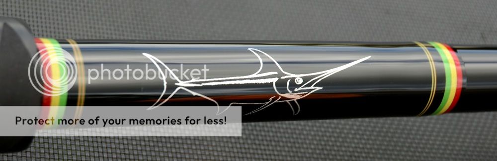 8ft daytime rasta swordfishing rod | Bloodydecks